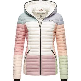 Navahoo Jacke 'Multikulti ' Damen Gr&ouml;&szlig;e XXL taubenblau / pastellgr&uuml;n / apricot / wei&szlig;
