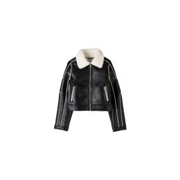 Bershka Between-Season Jacket female Black size L