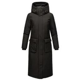 Wintermantel Navahoo "Wolkenfrost XIV", Damen, Gr. S (36), schwarz, Obermaterial: 100% Polyester. Futter: 100% Polyester. Wattierung: 100% Polyester, figurumspielend ca. Mitte Wade, hoch geschlossener Ausschnitt, &Auml;rmel ohne &Auml;rmelschlitz Rippstrickb&uuml;ndchen, M&auml;ntel Wintermantel, Extralanger Damen Mantel mit Kapuze
