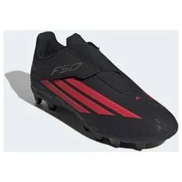 Fu&szlig;ballschuh Adidas PERFORMANCE "F50 CLUB VELCRO FIRM GROUND / MULTI GROUND KIDS", M&auml;dchen, Gr. 38, core schwarz, lucid rot, core schwarz, Synthetik, Textil, Schuhe Fu&szlig;ballschuh, f&uuml;r viele verschiedene B&ouml;den geeignet, f&uuml;r Kinder & Jugendliche