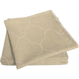 Stoffserviette Adam "Indian Cortezada Light" Gr. 1, beige, B:30cm L:30cm, Obermaterial: 100% Baumwolle, Servietten