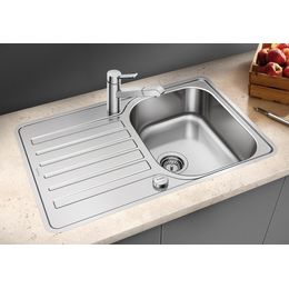 K&uuml;chensp&uuml;le Blanco "LANTOS 45 S-IF Compact", edelstahl b&uuml;rstfinish, B:76,8cm, Edelstahl, K&uuml;chensp&uuml;len