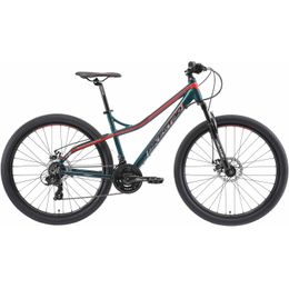 Mountainbike Bikestar Gr. 43, gr&uuml;n, Fahrr&auml;der, 43cm, 27,5 Zoll (69,85cm), f&uuml;r Damen und Herren, Kettenschaltung