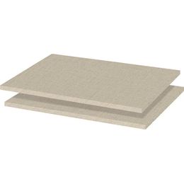 Einlegeboden OTTO HOME "Onyx", grau (grau matt stoffdekor), B:72cm T:32,1cm, Holzwerkstoff, Einlegeb&ouml;den, Einlegeboden, im praktischen 2er-Set