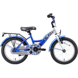 Kinderfahrrad Bikestar "Classic" Gr. 25, silber (blau, silberfarben), Fahrr&auml;der, Kinder, 24,5cm, 16 Zoll (40,64cm)
