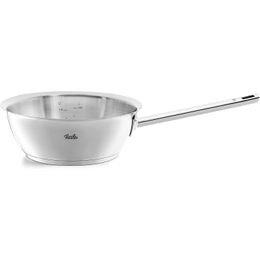 Sauteuse Fissler "ORIGINAL-PROFI COLLECTION", silber (silberfarben), &Oslash;:20cm, T&ouml;pfe, mit breitem Sch&uuml;ttrand, Kaltmetallgriffen. Made in Germany