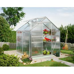 Gew&auml;chshaus Vitavia "Calypso 3000", silber (silberfarben), B:192cm T:154cm, Gew&auml;chsh&auml;user
