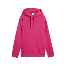 Hoodie Puma "Essentials Fleece Relaxed Hoodie Damen", Damen, Gr. L, pink, Obermaterial: 34% Polyester, 66% Baumwolle; Kapuzenfutter: 100% Baumwolle; Rippe: 3% Elasthan, 97% Baumwolle, relaxed fit, Sweatshirts Hoodie