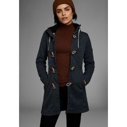 Polarino sheego Gro&szlig;e Gr&ouml;&szlig;en Strickfleecejacke, anthrazit, Gr&ouml;&szlig;e 44 - Damen