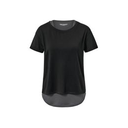 Tchibo - 2-in-1-Kurzarm-Sportshirt - Damen - Gr. XL - schwarz