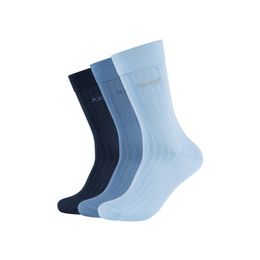 JOOP! Kniestr&uuml;mpfe JOOP "premium essentials", Damen, Gr. 43-46, placid blau, Baumwolle, Elasthan, Polyamid, elastisch, Socken Kniestr&uuml;mpfe, mit elastischem Bund