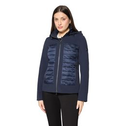 Outdoorjacke Betty Barclay "Damen mit abnehmbarer Kapuze", Damen, Gr. 36, dunkelblau, Obermaterial: 100% Polyester. Besatz: 100% Polyamid. Futter: 100% Polyester. F&uuml;llung: 100% Polyester, l&auml;ssig geschnitten, Jacken Outdoorjacke