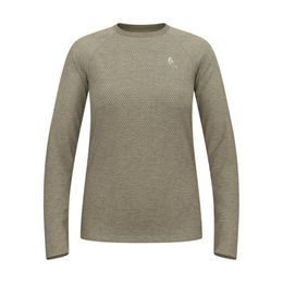 Odlo Essential Seamless T-Shirt Crew Neck l/s Bekleidung Damen braun L