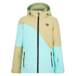 Skijacke Ziener "AVINE-Z jacket junior", M&auml;dchen, Gr. 116, sage leaf, Obermaterial: 100% Polyester; Futter: 100% Polyamid; Futter 2: 100% Polyester; Wattierung: 100% Polyester, Jacken Skijacke