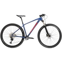 Mountainbike KROSS "KROSS MTB Hardtail Level 7.0 29" blau 11 G&auml;nge" Gr. 51, blau (blau, schwarz), Fahrr&auml;der, Herren, 51cm, 29 Zoll (73,66cm) hinten: 29 Zoll (73,66cm), Mountainbike, mit Carbon-Rahmen und -Gabel