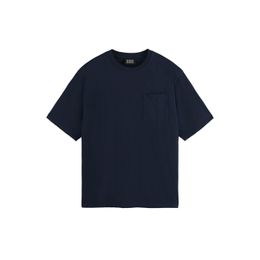 Scotch & Soda T-Shirt SCOTCH & SODA "T-Shirt Core 3 Crosses Loose Fit Pocket T-Shirt 1er Pack", Herren, Gr. XL, blau (dunkelblau), Obermaterial: 100% Baumwolle CO., Shirts T-Shirt