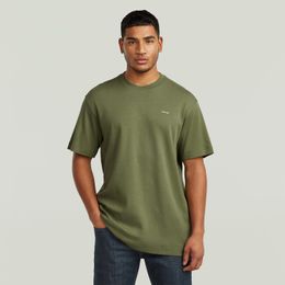 G-Star Raw T-Shirt G-STAR "True Regular", Herren, Gr. L, four leaf clover, Jersey, Obermaterial: 100% Baumwolle, unifarben, regular fit h&uuml;ftbedeckend, Rundhals, abgesteppte Kante, Shirts T-Shirt, aus Baumwolle, Rundhals