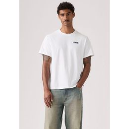 Levi's T-Shirt LEVI'S "SS RELAXED FIT TEE", Herren, Gr. XXL, know your west 1 wei&szlig; plus, Jersey, Obermaterial: 100% Baumwolle, bedruckt, relaxed fit h&uuml;ftbedeckend, Rundhals, Shirts T-Shirt, mit gro&szlig;em Frontprint