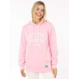 Hoodie Zwillingsherz "Everyday", Damen, Gr. L/XL, rosa, Sweatware, Obermaterial: 80% Polyester, 20% Baumwolle, Sweatshirts Hoodie, Mini-Me,mit Stickerei und positiver Botschaft