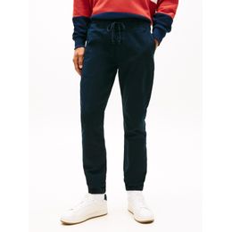Jogger Pants Tommy Jeans "TJM SCANTON COTTON CANVAS", Herren, Gr. XL, N-Gr, schwarz night navy, Web, Obermaterial: 97% Baumwolle, 3% Elasthan, Hosen Jogger Pants, mit elastischem Bund