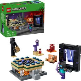Konstruktionsspielsteine Lego "Reise durch Nether und Endportal (21584), Lego Minecraft", bunt, Spielbausteine, Kinder, Kunststoff, Konstruktionsspielsteine, Made in Europe
