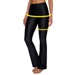 Jazzpants Lascana, Damen, Gr. 40/42, N-Gr, schwarz, Obermaterial: 80% Polyamid, 20% Elasthan, unifarben, lang, Hosen Jazzpants, aus leicht gl&auml;nzender Qualit&auml;t, Loungewear, Topseller