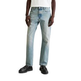 Marc O'Polo Straight-Jeans MARC O'POLO DENIM "Sverre", Herren, Gr. 33, L&auml;nge 30, light blau, Denim/Jeans, Obermaterial: 100% Baumwolle, Jeans Straight-Jeans, mit Fade-Effekten