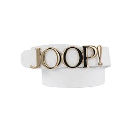 JOOP! Lederg&uuml;rtel JOOP, Damen, Gr. 90, wei&szlig;, gold, Rindsleder, G&uuml;rtel Lederg&uuml;rtel