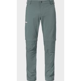 Sch&ouml;ffel Zip-away-Hose SCH&Ouml;FFEL "Pants Folkstone Zip Off", Herren, Gr. 52, Normalgr&ouml;&szlig;en, grau (9405, grau), Oberstoff: 89% Nylon, 11% Elasthan, Hosen Zip-away-Hose