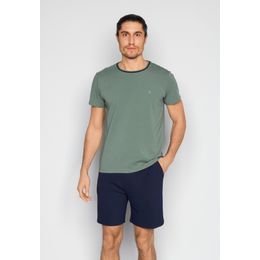 JOOP! Shorty JOOP "Core", Herren, Gr. XXL, duck gr&uuml;n, schwarz sapphire, Jersey, Obermaterial: 95% Baumwolle, 5% Elasthan, bequem kurz, Rundhals, Homewear-Sets Shorty, mit kurzem Arm und Rundhalsausschnitt, Baumwoll-Mix