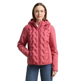 Steppjacke Tom Tailor, Damen, Gr. XL, cozy pink, Steppware, Obermaterial: 100% Polyester. Futter: 100% Polyester, unifarben, regular fit normal, elastischer Bund, Jacken Steppjacke, mit Kapuze
