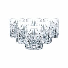 Whiskyglas Nachtmann "Whiskytumbler Palais 304 ml 6er Set transparent", bunt (transparent), B:8,2cm H:10cm, Glas, Trinkgef&auml;&szlig;e, Whiskyglas
