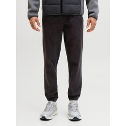 Jack & Jones Schlupfhose JACK & JONES "JPSTGORDON DYLAN JOGGER", Herren, Gr. L, N-Gr, schwarz, Web, Obermaterial: 98% Baumwolle, 2% Elasthan, unifarben, regular fit lang, Hosen Schlupfhose, Baumwollmischung, regular fit