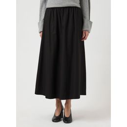 Maxirock Y.A.S "YASCOLEA HW ANKLE SKIRT S. NOOS", Damen, Gr. 36, schwarz, Web, Obermaterial: 100% Baumwolle, unifarben, ausgestellt kn&ouml;chellang, R&ouml;cke Maxirock