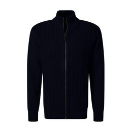 Strickjacke Pierre Cardin, Herren, Gr. L, salute, Strick, Obermaterial: 60% Baumwolle, 40% Polyester, unifarben, normal h&uuml;ftbedeckend, Rundhals, Flachstrickb&uuml;ndchen, Strickjacken Strickjacke, in gerippter Qualit&auml;t