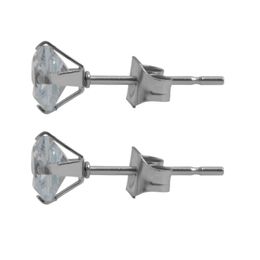Adelia&acute;s Paar Ohrstecker ADELIA&acute;S "Damen Ohrringe &iquest; Ohrstecker aus Edelstahl mit Zirkonia", silber, Ohrringe, Damen, Edelstahl, Paar Ohrstecker