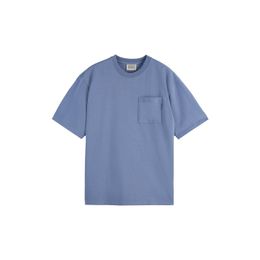 Scotch & Soda T-Shirt SCOTCH & SODA "T-Shirt Core 3 Crosses Loose Fit Pocket T-Shirt 1er Pack", Herren, Gr. XL, blau, Obermaterial: 100% Baumwolle CO., Shirts T-Shirt