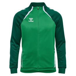 Hummel Trainingsjacke 'Lead 2.0' Herren Gr&ouml;&szlig;e XL gr&uuml;n / dunkelgr&uuml;n / wei&szlig;