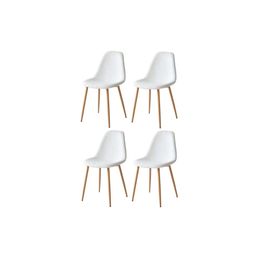 M&ouml;bel Kraft Stuhl 4er-Set beige Ma&szlig;e (cm): B: 46,5 H: 86 &raquo; M&ouml;bel Kraft