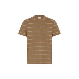 Rundhalsshirt Casual Friday "Rundhalsshirt CFLie", Herren, Gr. L, braun (cub), Obermaterial: 100% Baumwolle CO., Shirts Rundhalsshirt