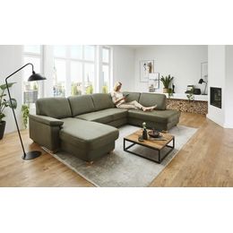 Kollektion Kraft Wohnlandschaft aus Mikrofaser Oliver gr&uuml;n Ma&szlig;e (cm): B: 300 H: 85 T: 202.0 &raquo; M&ouml;bel Kraft
