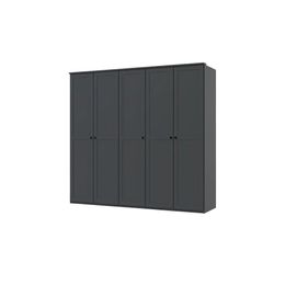 M&ouml;bel Kraft Dreht&uuml;renschrank schwarz Ma&szlig;e (cm): B: 225 H: 210 T: 58.0 &raquo; M&ouml;bel Kraft