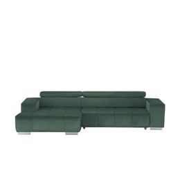 Primo Ecksofa mit Kopfteilverstellung Origo gr&uuml;n Ma&szlig;e (cm): B: 307 H: 73 T: 186.0 &raquo; M&ouml;bel Kraft
