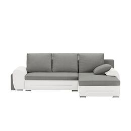 M&ouml;bel Kraft Ecksofa mit Beleuchtung und Schlaffunktion Emma grau Ma&szlig;e (cm): B: 280 H: 96 T: 184.0 &raquo; M&ouml;bel Kraft