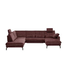 Kollektion Kraft Wohnlandschaft aus Mikrofaser Grace rot Ma&szlig;e (cm): B: 332 H: 89 T: 220.0 &raquo; M&ouml;bel Kraft