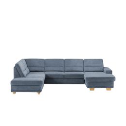 Kollektion Kraft Wohnlandschaft aus Mikrofaser Marc blau Ma&szlig;e (cm): B: 311 H: 85 T: 234.0 &raquo; M&ouml;bel Kraft