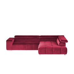 Primo Ecksofa Origo rot Ma&szlig;e (cm): B: 308 H: 70 T: 225.0 &raquo; M&ouml;bel Kraft