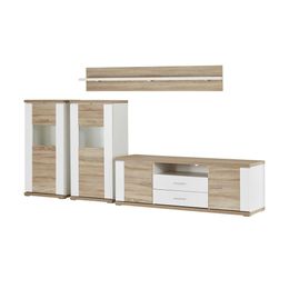 Primo Wohnwand Titan holzfarben Ma&szlig;e (cm): B: 310 H: 180 T: 52.0 &raquo; M&ouml;bel Kraft