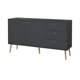 M&ouml;bel Kraft Sideboard grau Ma&szlig;e (cm): B: 147,2 H: 81,7 T: 39.1 &raquo; M&ouml;bel Kraft