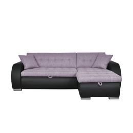 M&ouml;bel Kraft Ecksofa lila/violett Ma&szlig;e (cm): B: 242 H: 80 T: 161.0 &raquo; M&ouml;bel Kraft